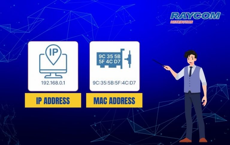 MAC Address và IP Address là gì? Sự khác biệt và vai trò từng loại - RAYCOM Distribution